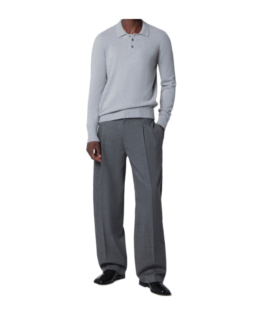 DRUMOHR Drumohr Long-Sleeved Polo Collar Sweater